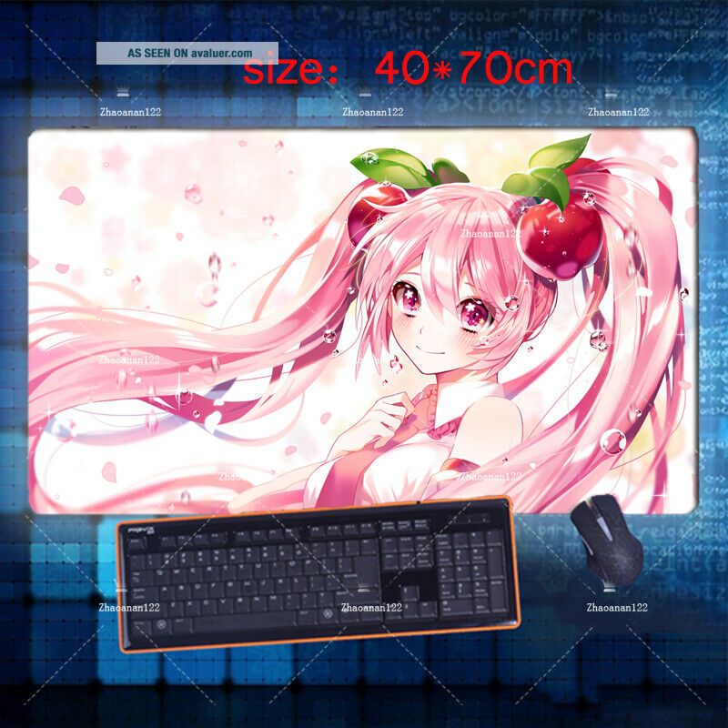 Anime Vocaloid Hatsune Miku Cos Mouse Mat Oversize Game Mouse Pad Gift ...