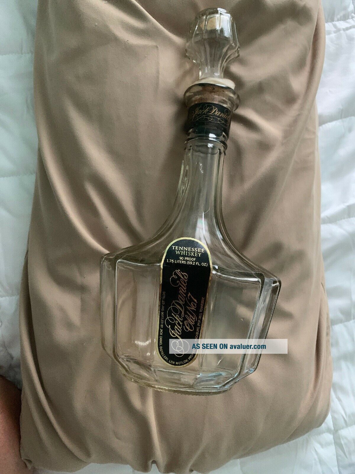 Vintage Jack Daniels Old No 7 Silver Cornet Decanter W/Tenn Sticker ...