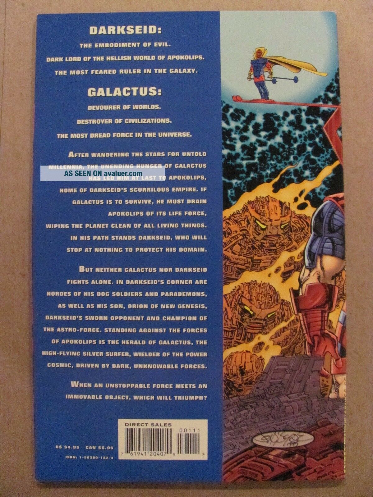 Darkseid Vs Galactus The Hunger 1 Marvel DC 1995 One Shot 9. 2 Near ...