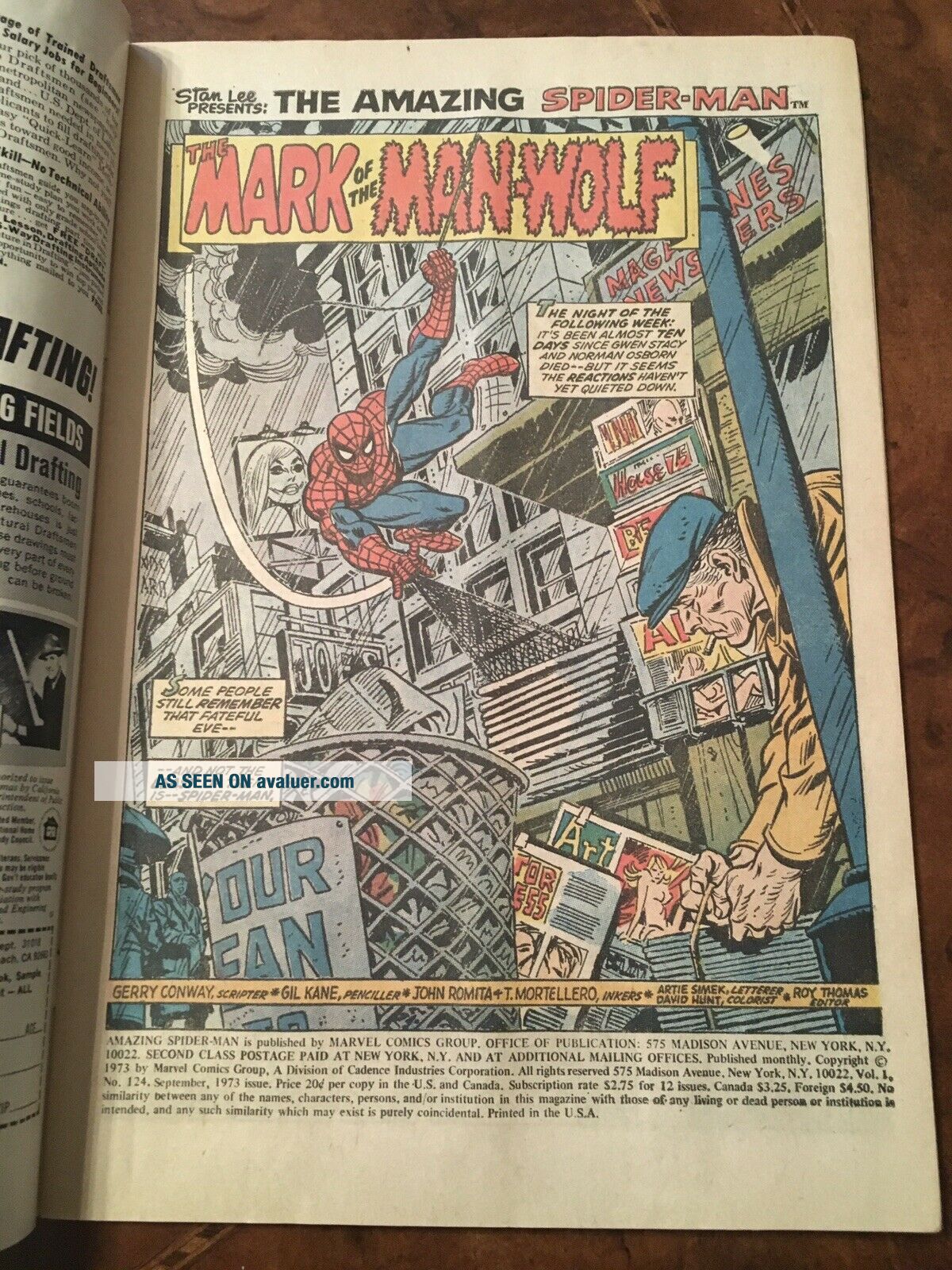 Marvel Spider - Man 124 125 1st Appearance Of Man - Wolf Bronze Age ...