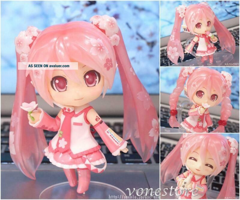 Nendoroid Anime Miku Hatsune Sakura Miku Painted PVC Figure Figurine ...