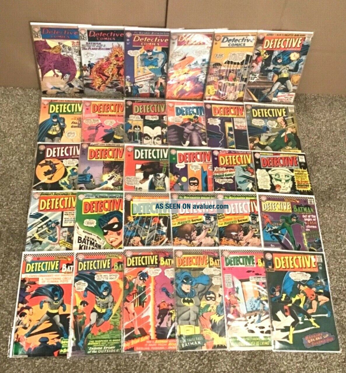 30 Silver Age DC Detective Comic Books Issue 304 To 369 With Keys Mid ...