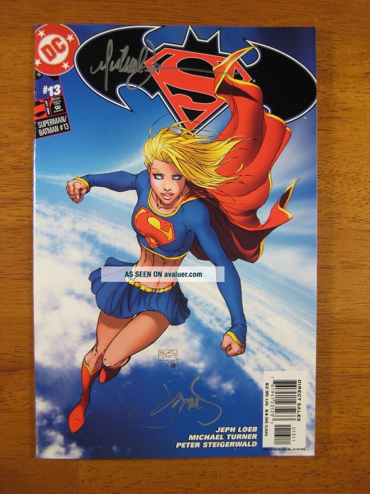 Wow SUPERMAN/BATMAN 13 2X SIGNED: MICHAEL TURNER & PETER STEIGERWALD ...