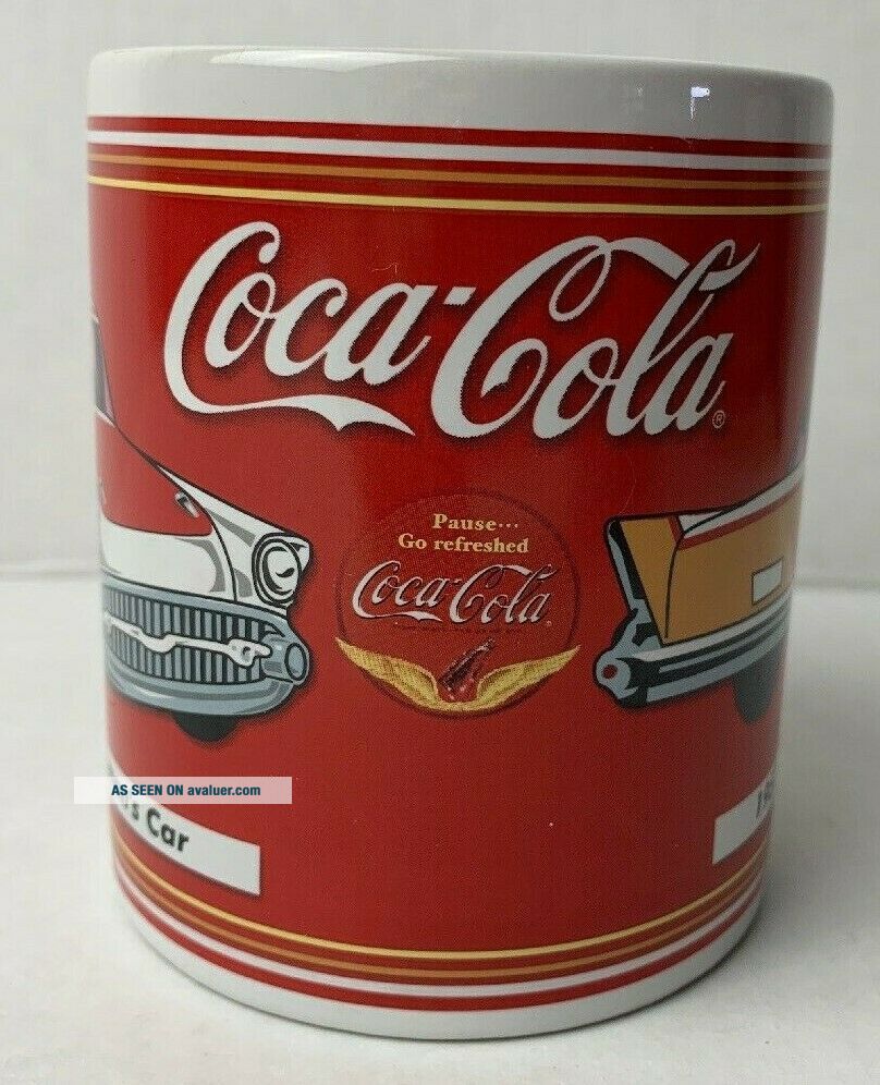 Coca - Cola Coffee MUG Cup Coke 1957 Route Salesman ' S CAR Chevy 2002 ...