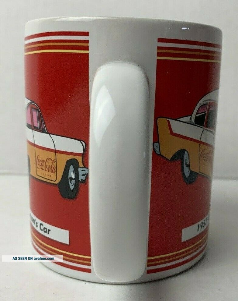 Coca - Cola Coffee MUG Cup Coke 1957 Route Salesman ' S CAR Chevy 2002 ...