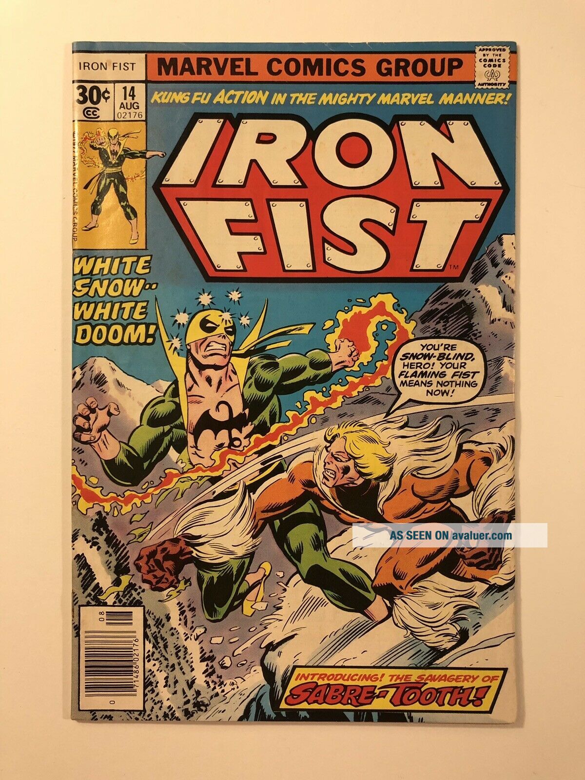 Iron Fist 14 First Appearance Of Sabertooth Major Key Issue Marvel ...