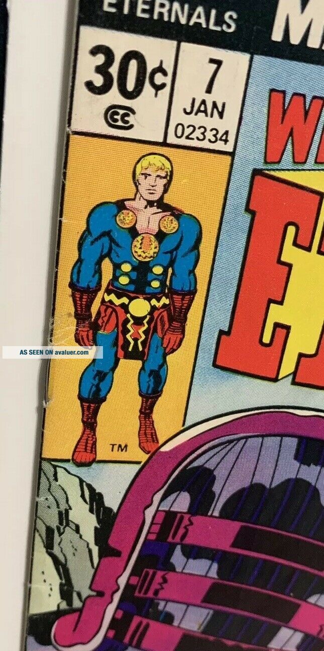 The Eternals 7 (1977, Marvel) FN 6. 0, 1st App. One Above All, Jemiah ...