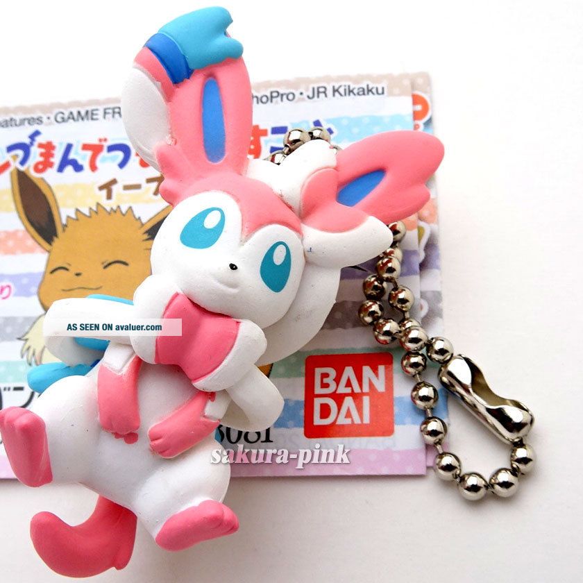 Sylveon Pokemon Eevee Special Ver. Mini Figure Key Chain Authentic ...