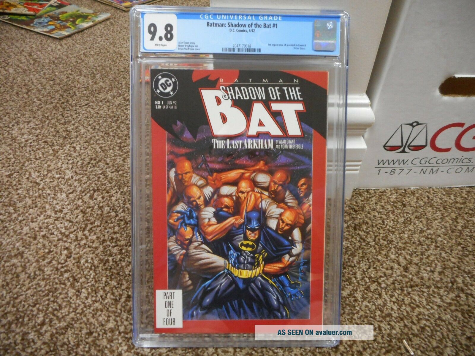 Batman Shadow Of The Bat 1 Cgc 9. 8 1st Appearance Jeremiah Arkham ...
