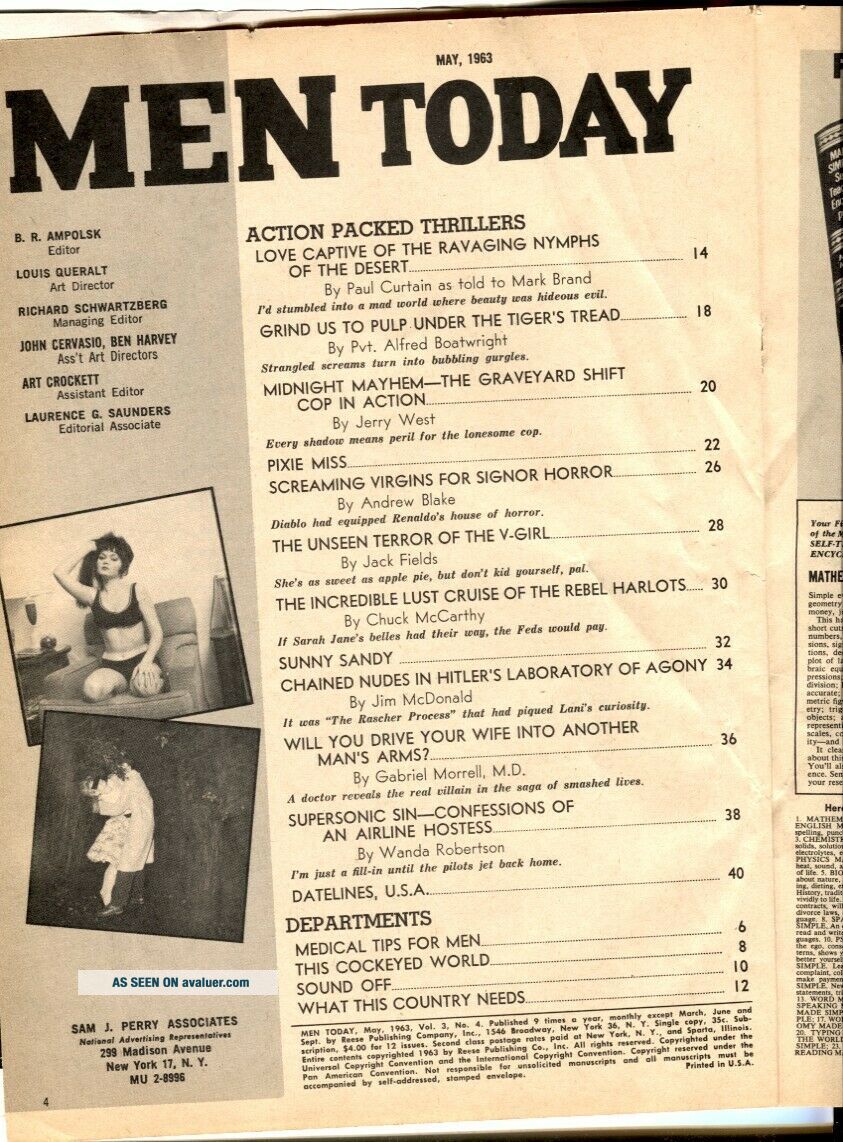 Men Today May 1963 - Hitler ' S Laboratory Of Agony | #2574362