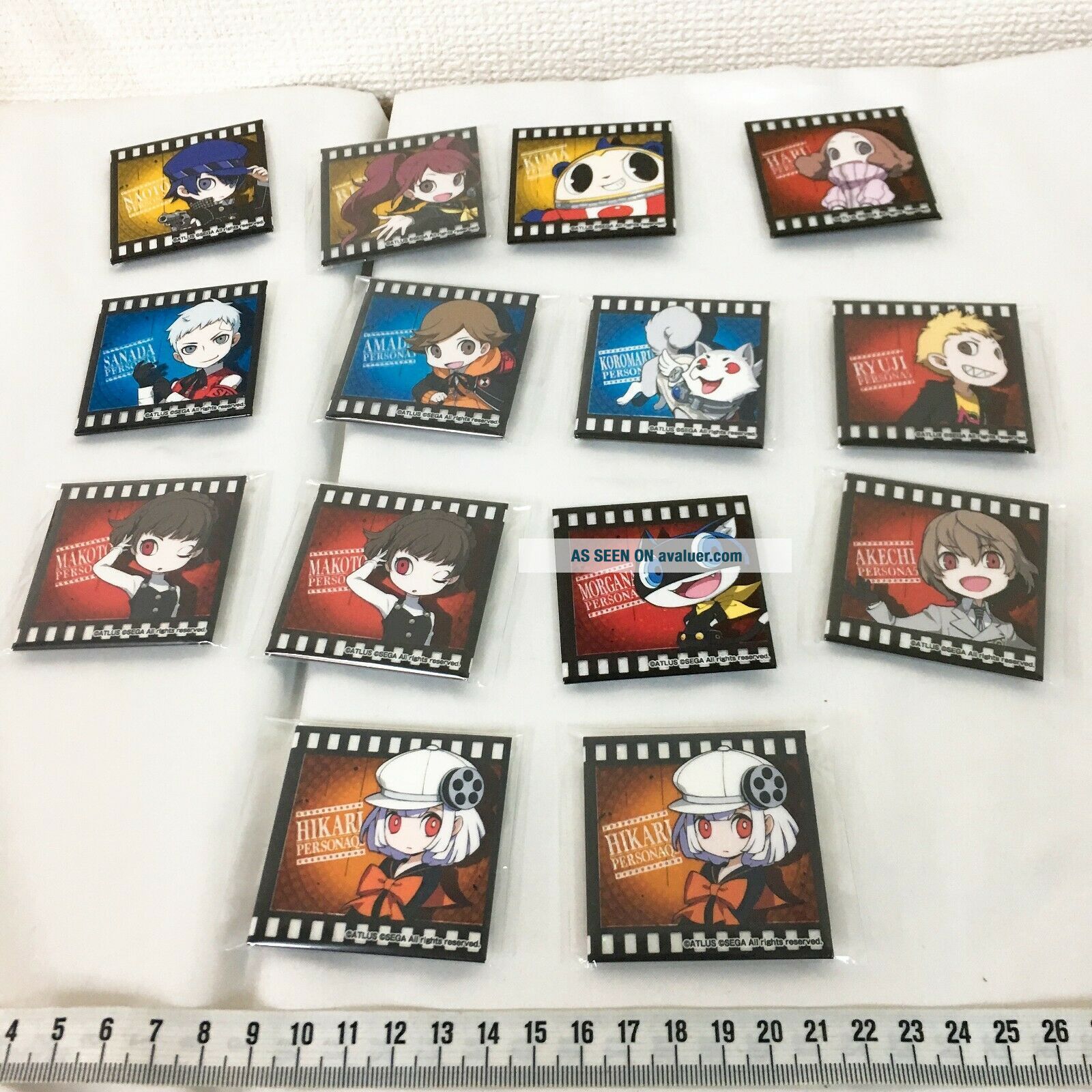 PERSONA Q2 Square Can Badge Emblem Brooch Japan Anime Manga Game TJ26 ...