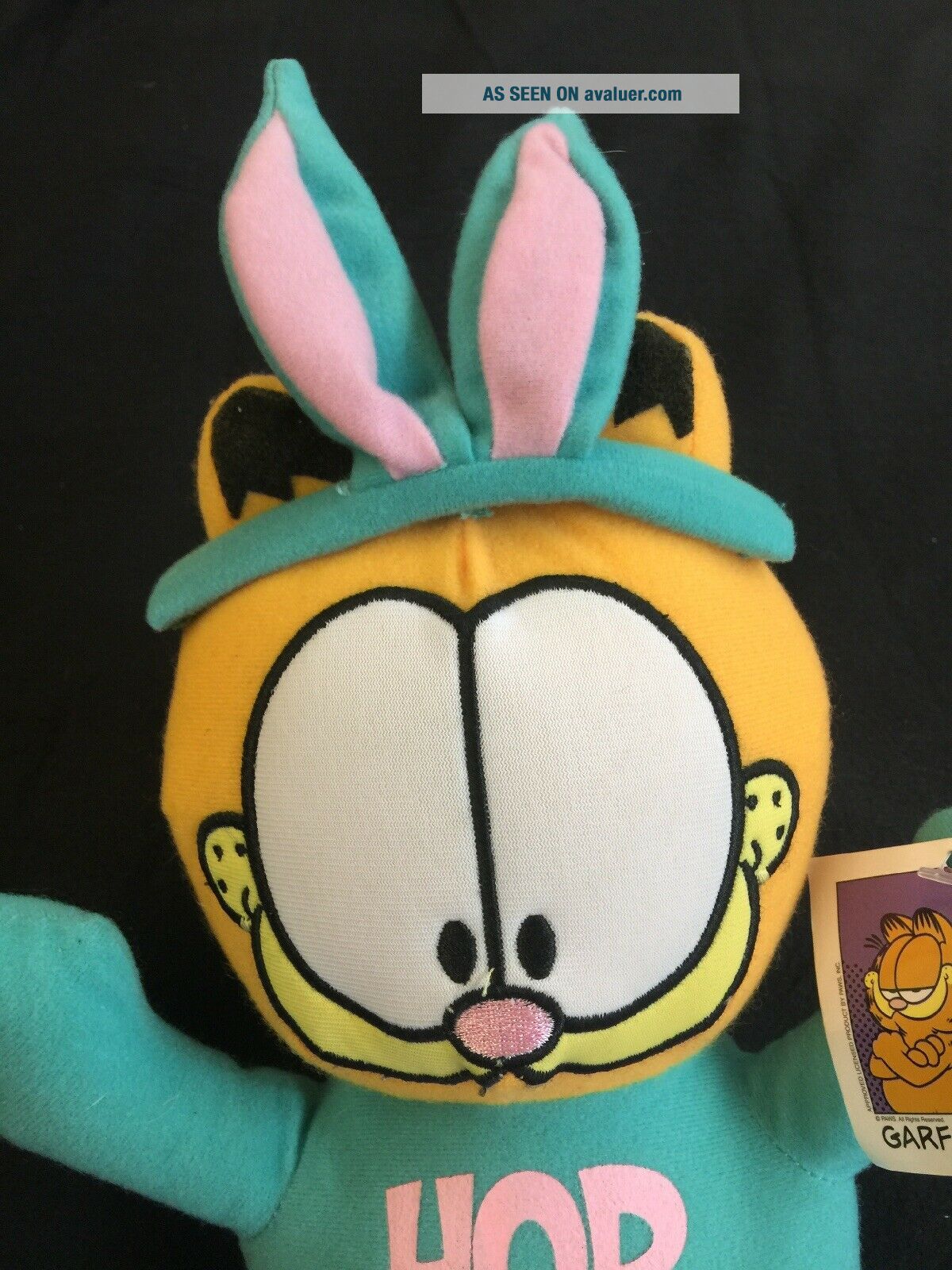 Easter Bunny RABBIT Garfield Cat Stuffed Animal Plush Hop To It 15 ...
