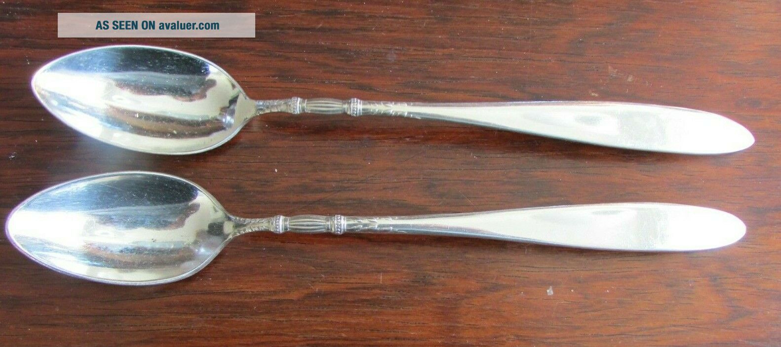 2 VINTAGE 1846 Rogers Iced Tea Spoons St. Moritz Queen Ann | #2573625