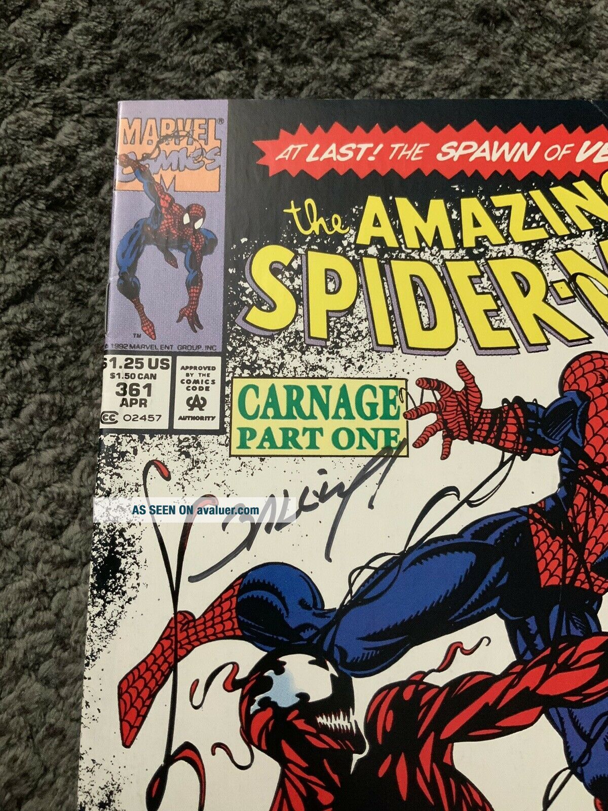 The Spider - Man 361 Mark Bagley Signature | #2616299