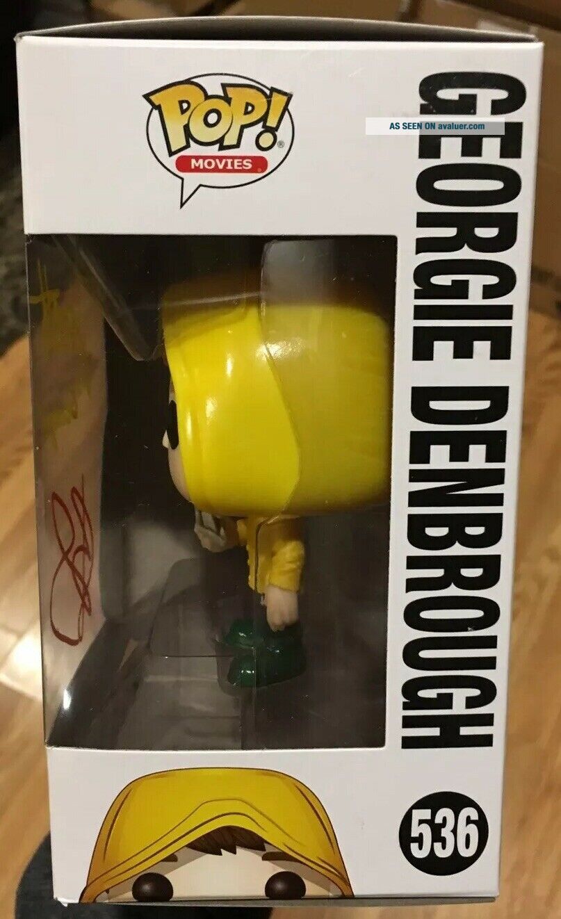 Funko Pop It Georgie Denbrough Signed Jackson Robert Scott & Bill ...