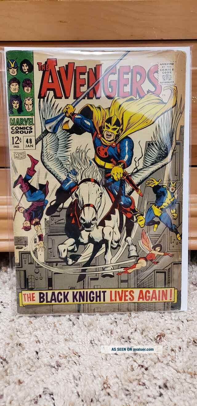 Avengers 48 (1968) The First Black Knight Great Cover Lower Grade ...