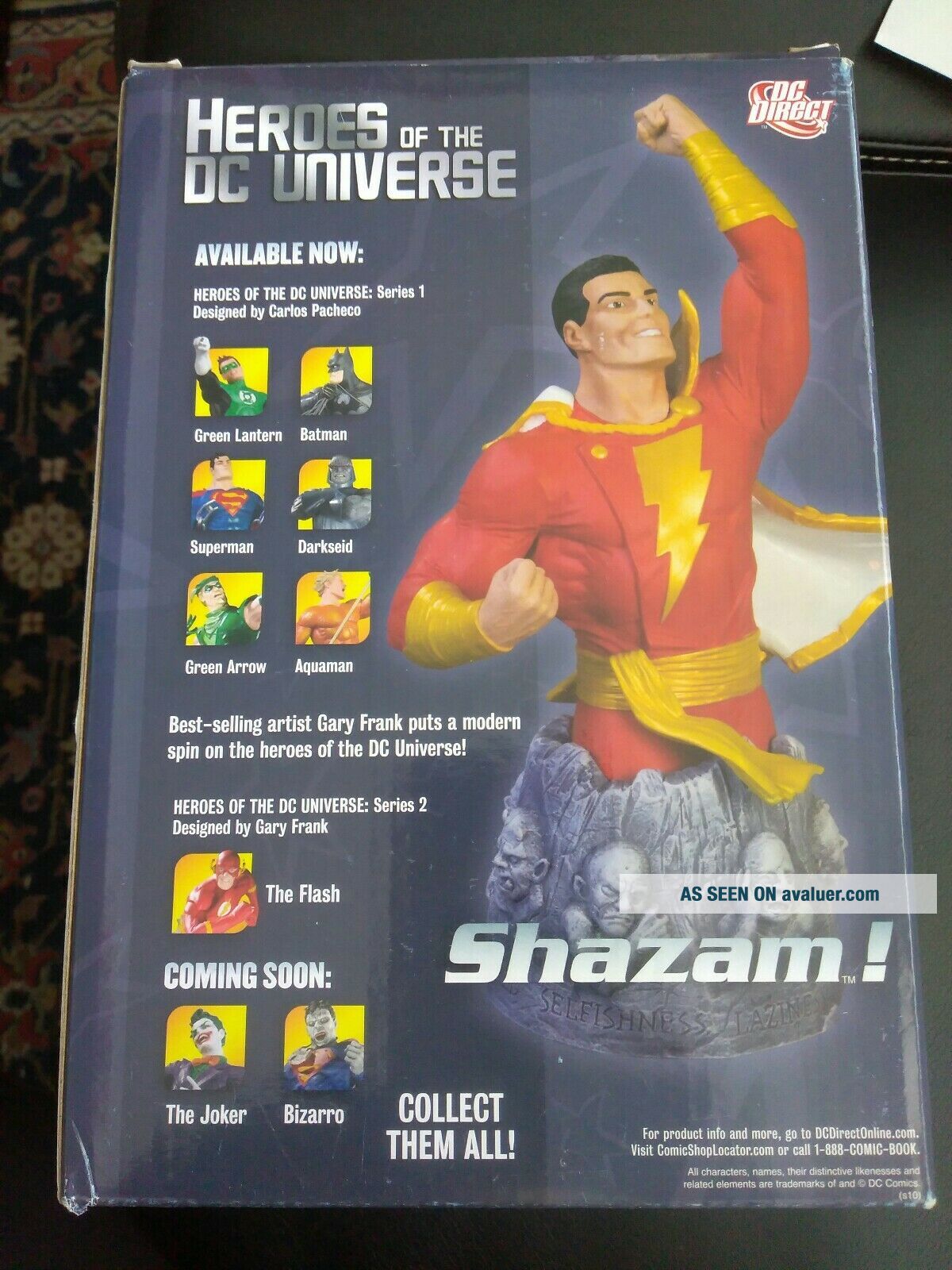 DC Direct Heroes Of The DC Universe Series 2 Shazam Bust Gary Frank ...