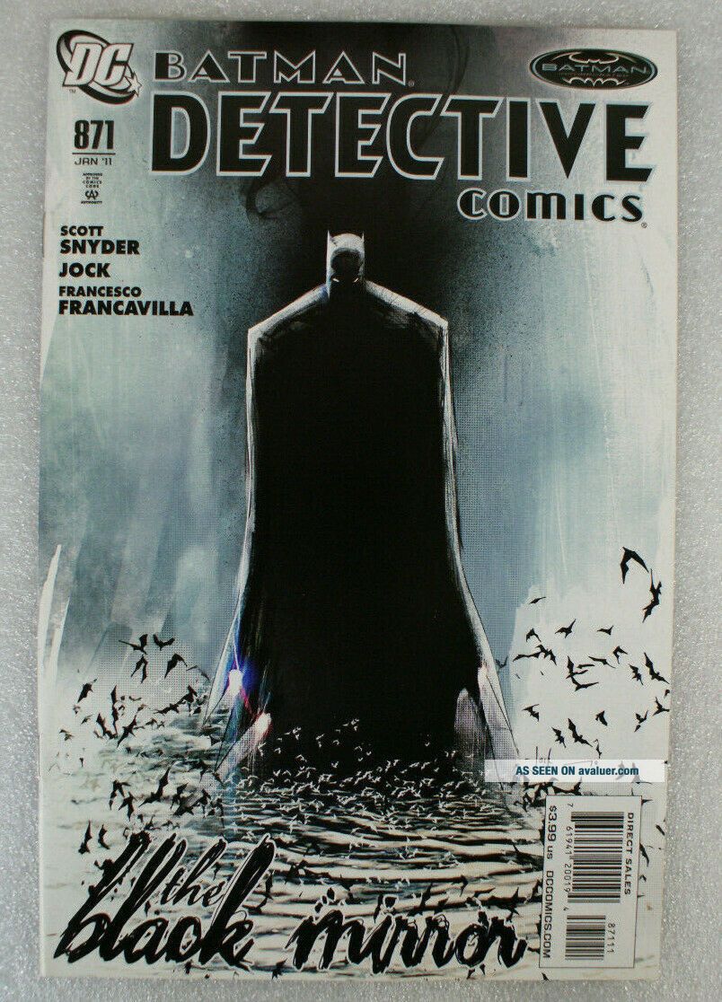 BATMAN DETECTIVE COMICS 871 SCOTT SNYDER JOCK COVER VF/NM BLACK MIRROR ...