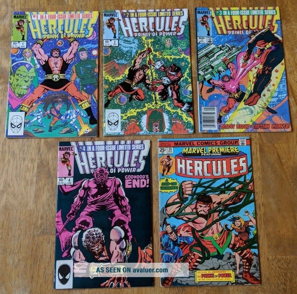 Marvel Hercules Prince Of Power Four Issue Limited Series Complete 26 ...