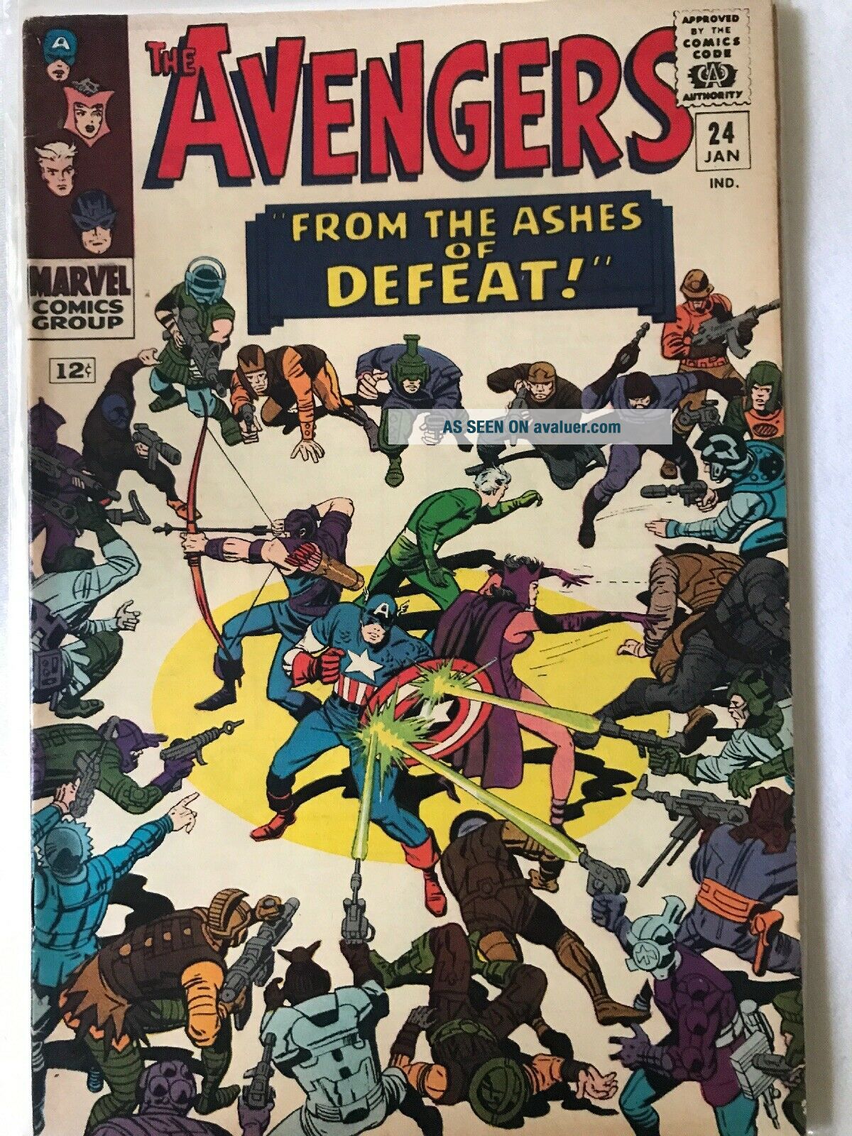 AVENGERS 24 (1966) Vs Kang The Conqueror And Ravonna (Kirby Cover ...