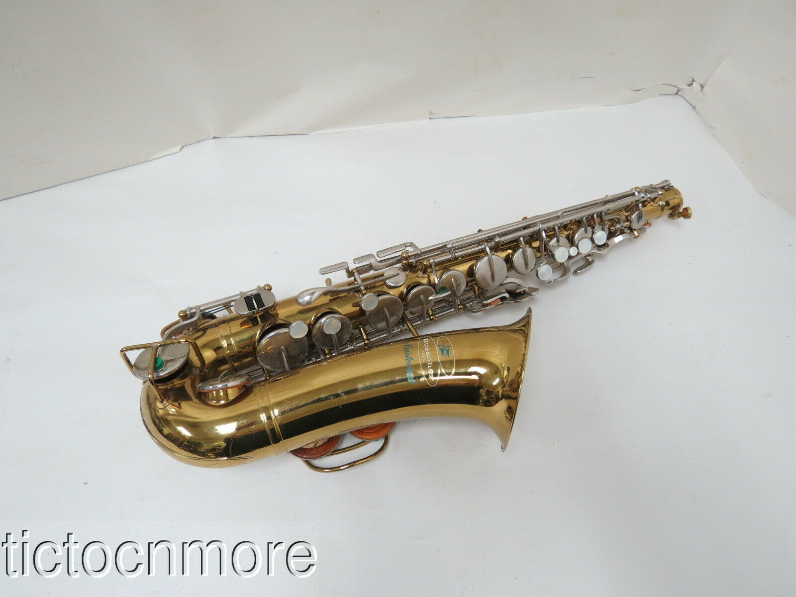 VINTAGE BUESCHER ARISTOCRAT TWO TONE SAX SAXOPHONE SERIAL No. 146824 ...
