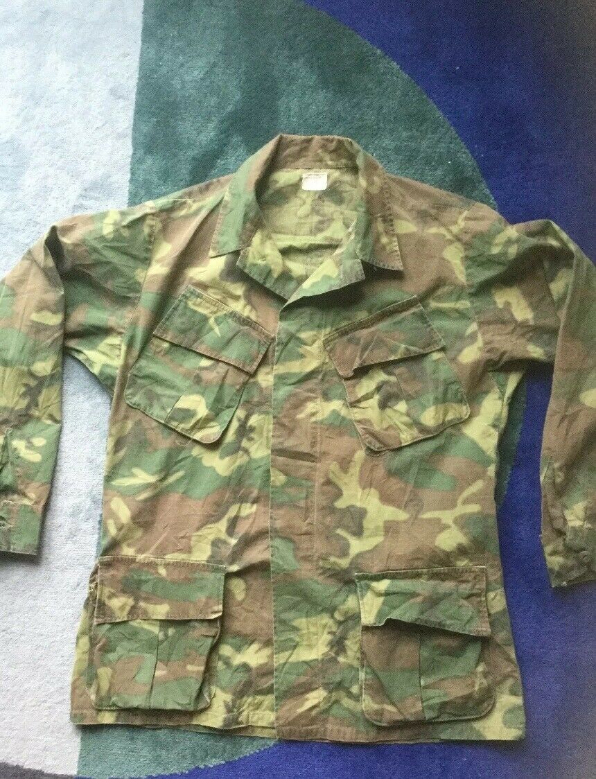 ERDL Shirt Lime Green Dominant Medium Regular Vietnam Era Fatigue ...