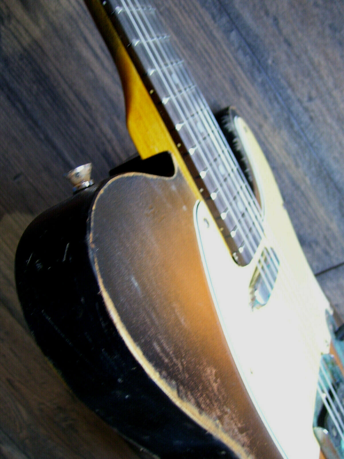 Heavy Relic Distressed Tele Style Electric Guitar - Vintage Sunburst ...