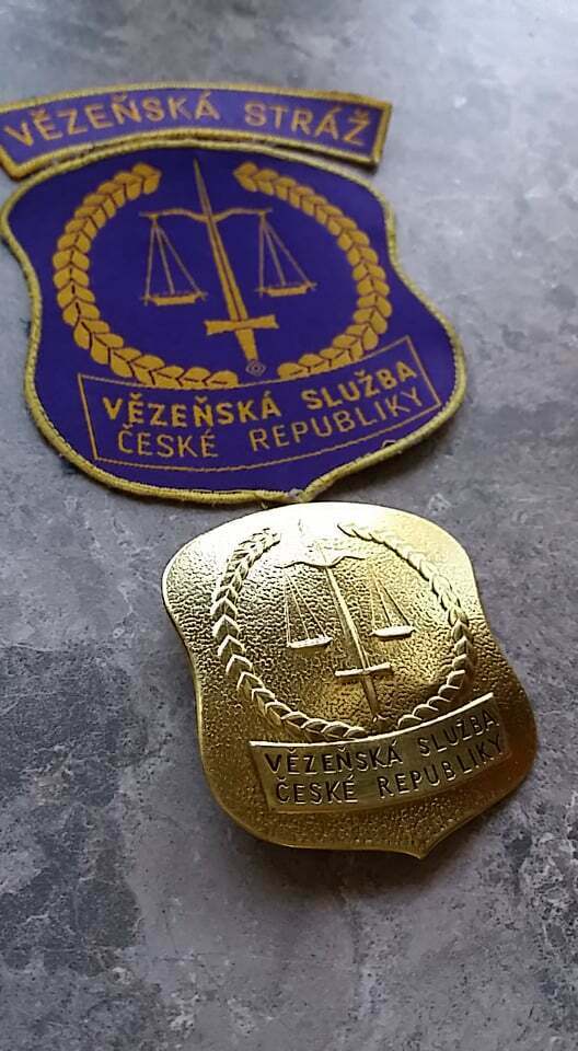 Czech Prison Service / Prison Guard Chest Badge And Patches | #16791377