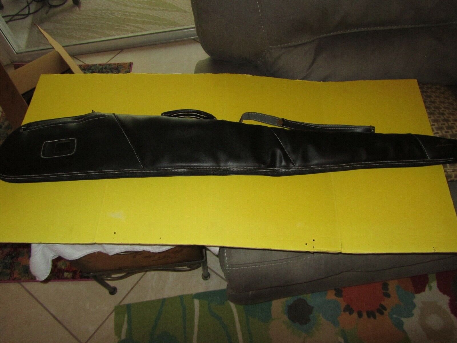 Vintage Sears Ted Williams Leather Rifle Carry Case Soft Lining ...