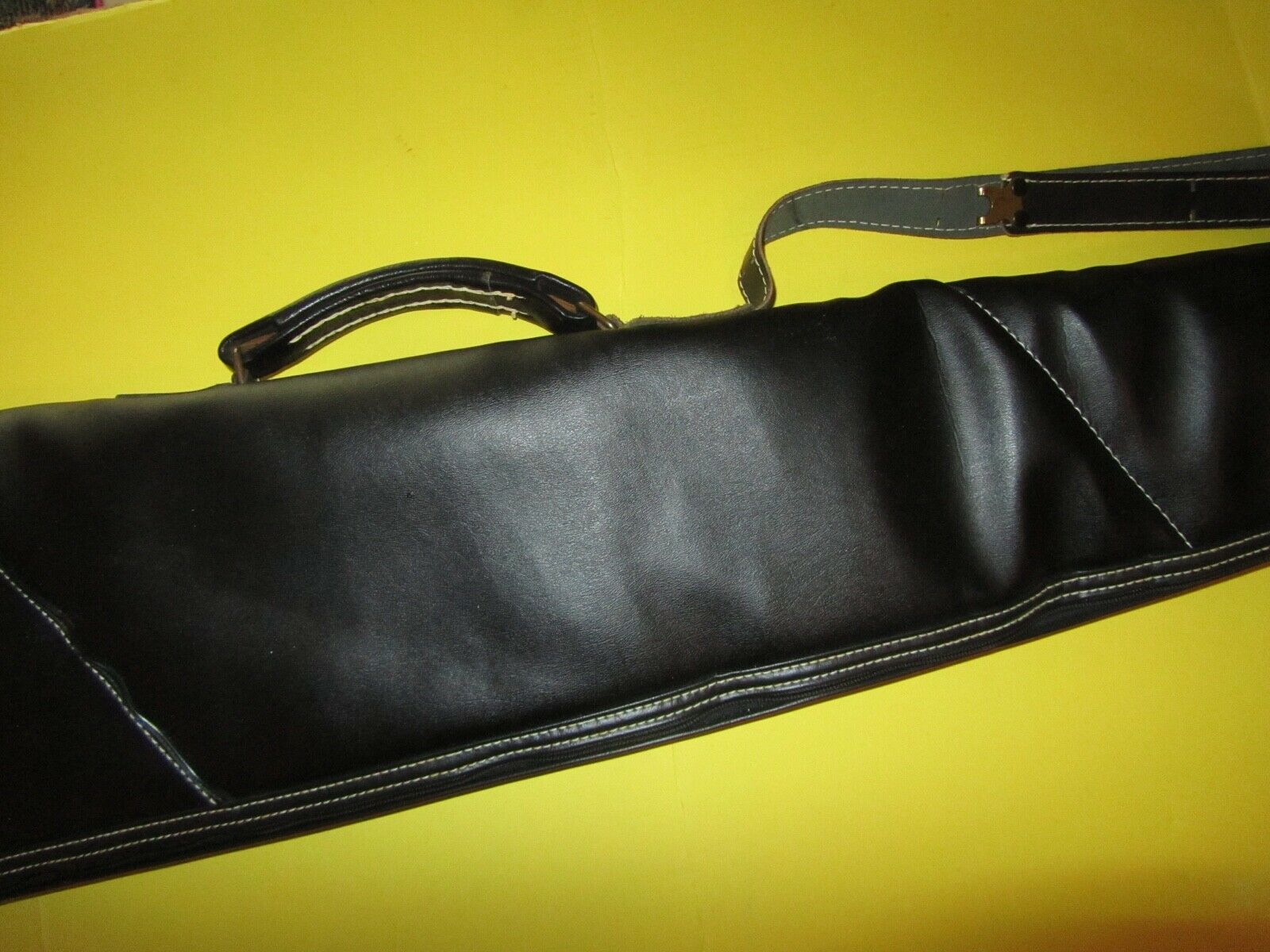 Vintage Sears Ted Williams Leather Rifle Carry Case Soft Lining ...