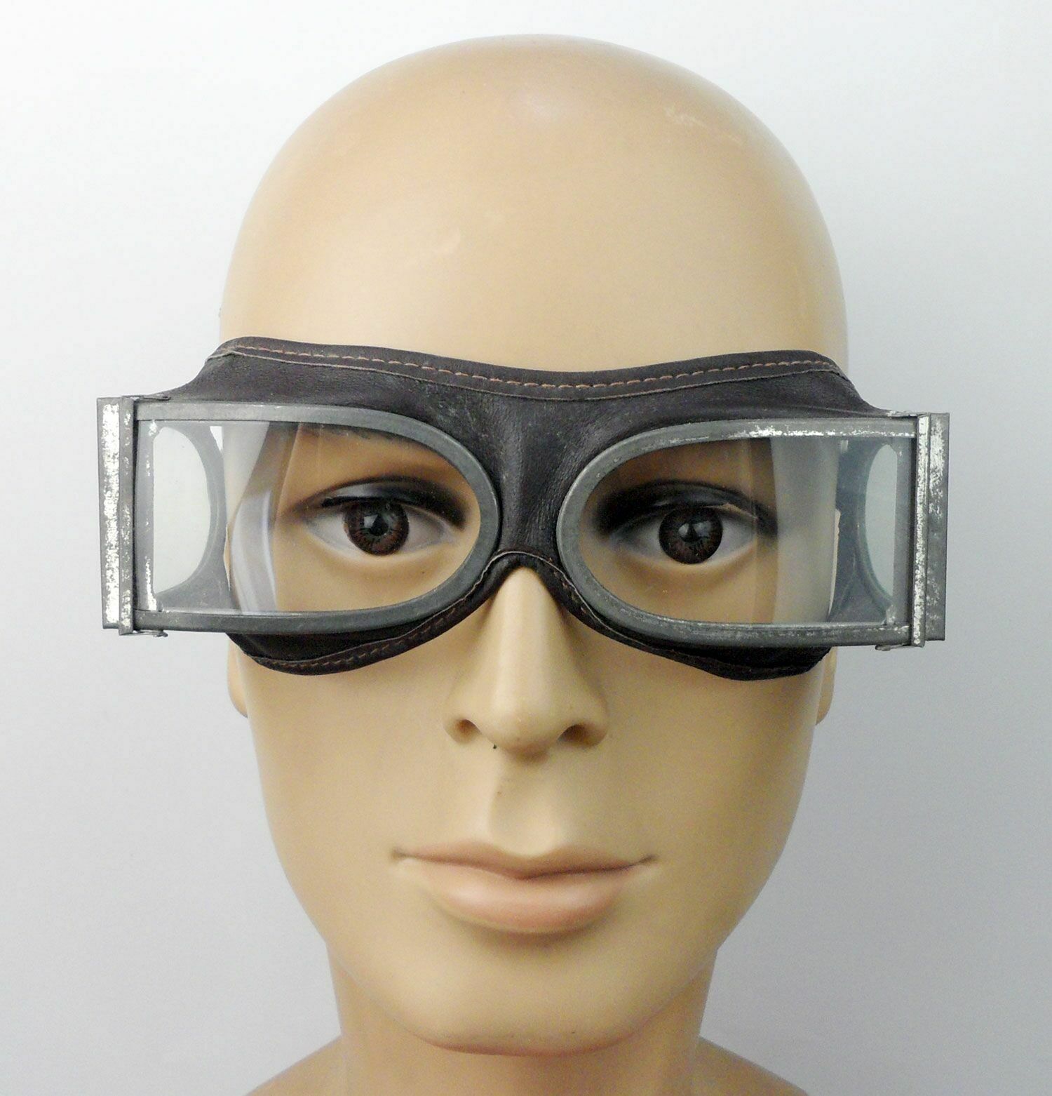 Surplus Chinese Military Field Goggles With Leather Case Box | #16754360