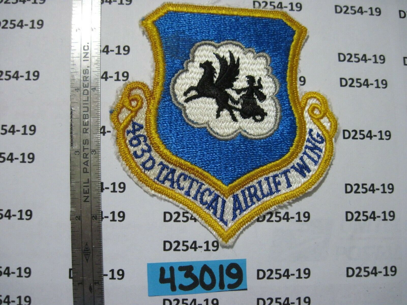 USAF AIR FORCE Squadron PATCH 463rd TACTICAL AIRLIFT WING VN Era 1967 ...