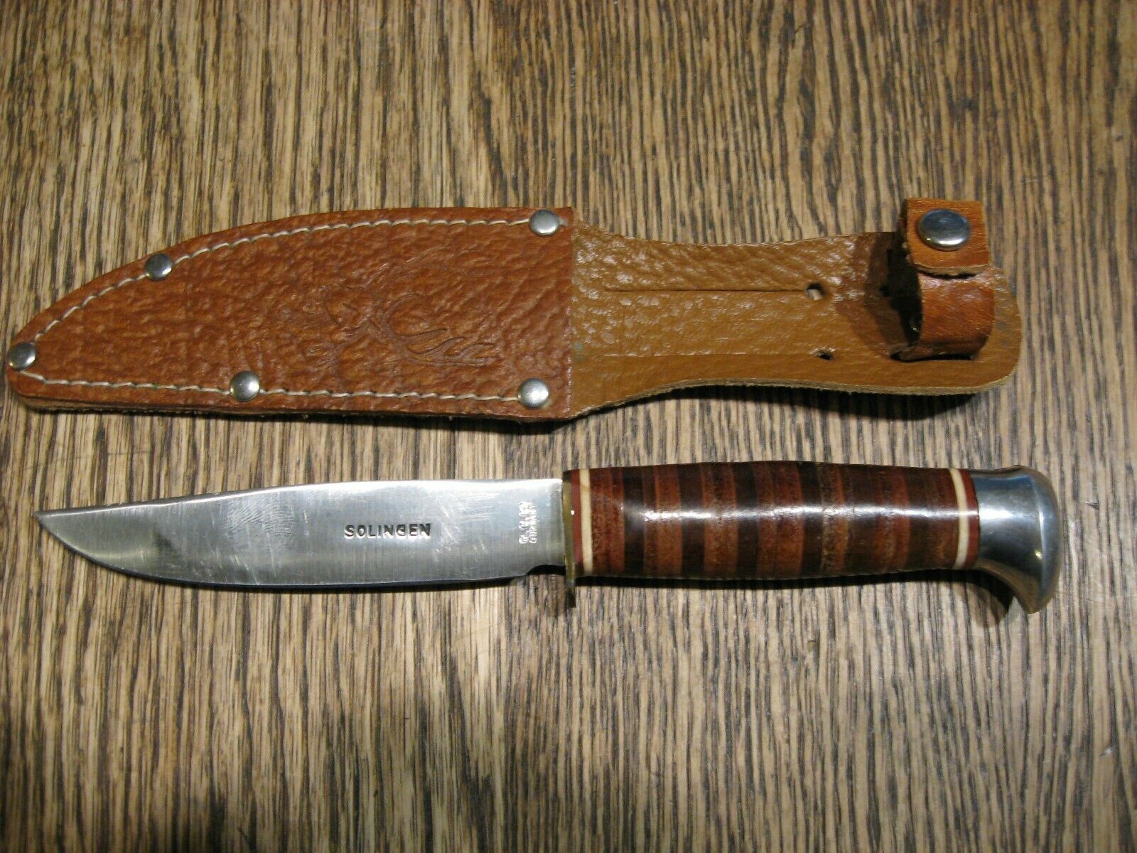 Fixed Blade G. C. Co Gutmann Cuttlery Solingen Germany Hunting Knife ...