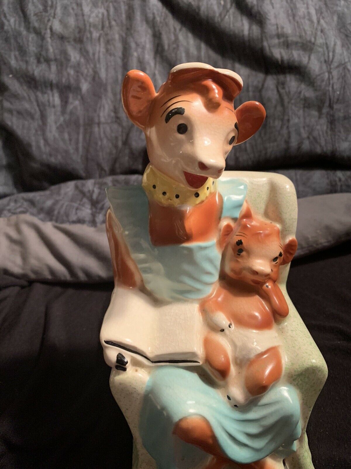 Vintage 1940s Elsie The Cow With Beauregard Borden Dairy Icecream Lamp ...