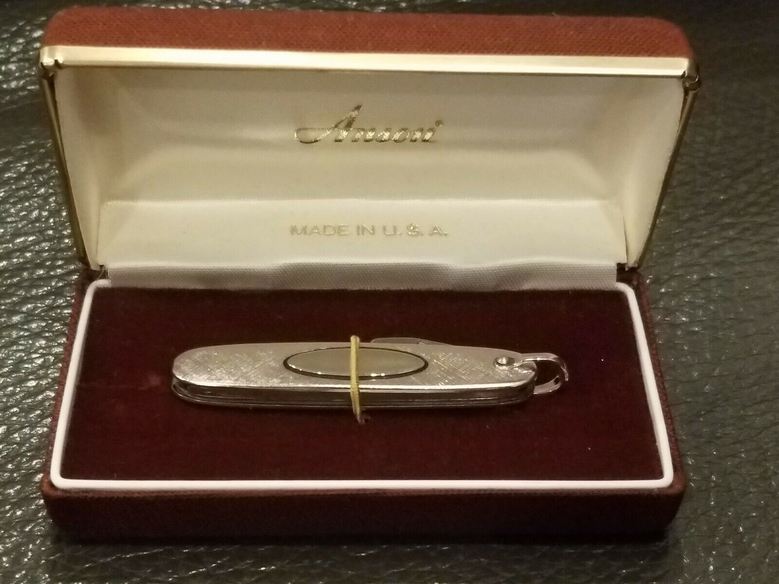Vintage 1950s Anson Imperial Silver Folding Pocket Knife W/ Box | #16705010