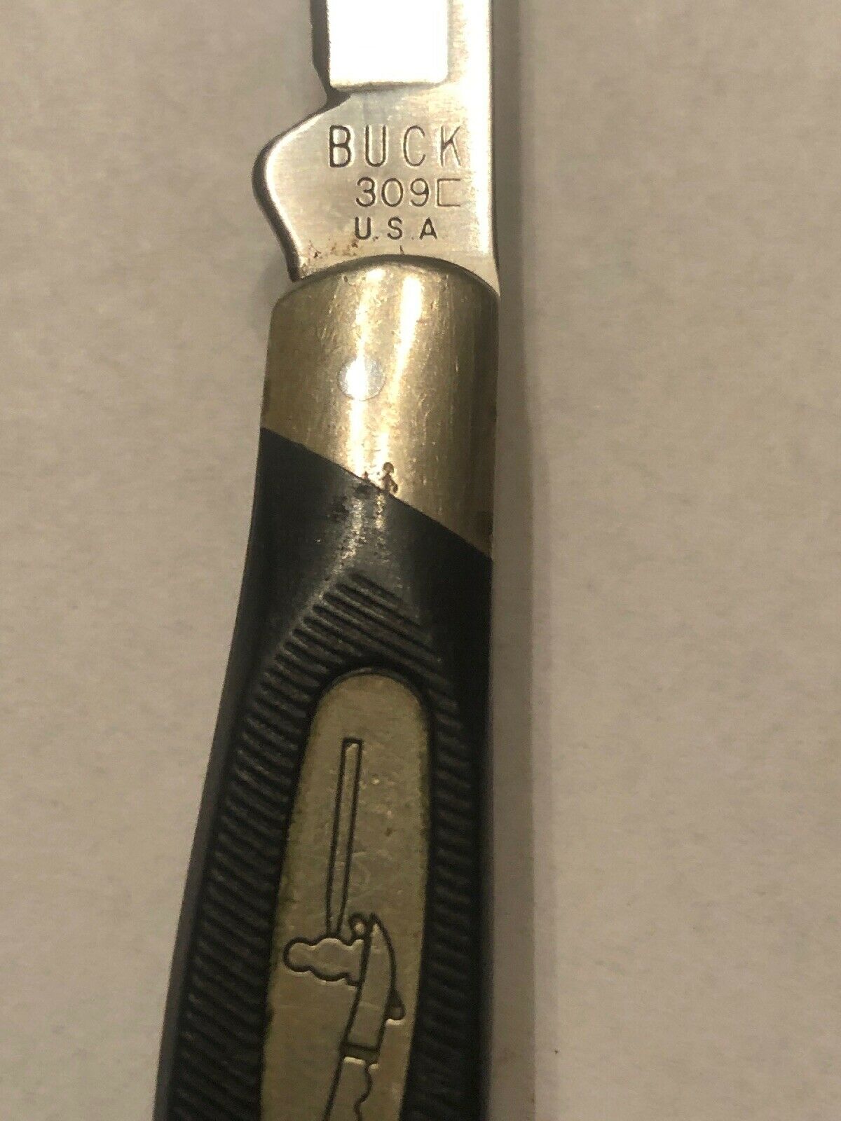 Vintage Buck 309 2 Blade Folding Pocket Knife | #16702615