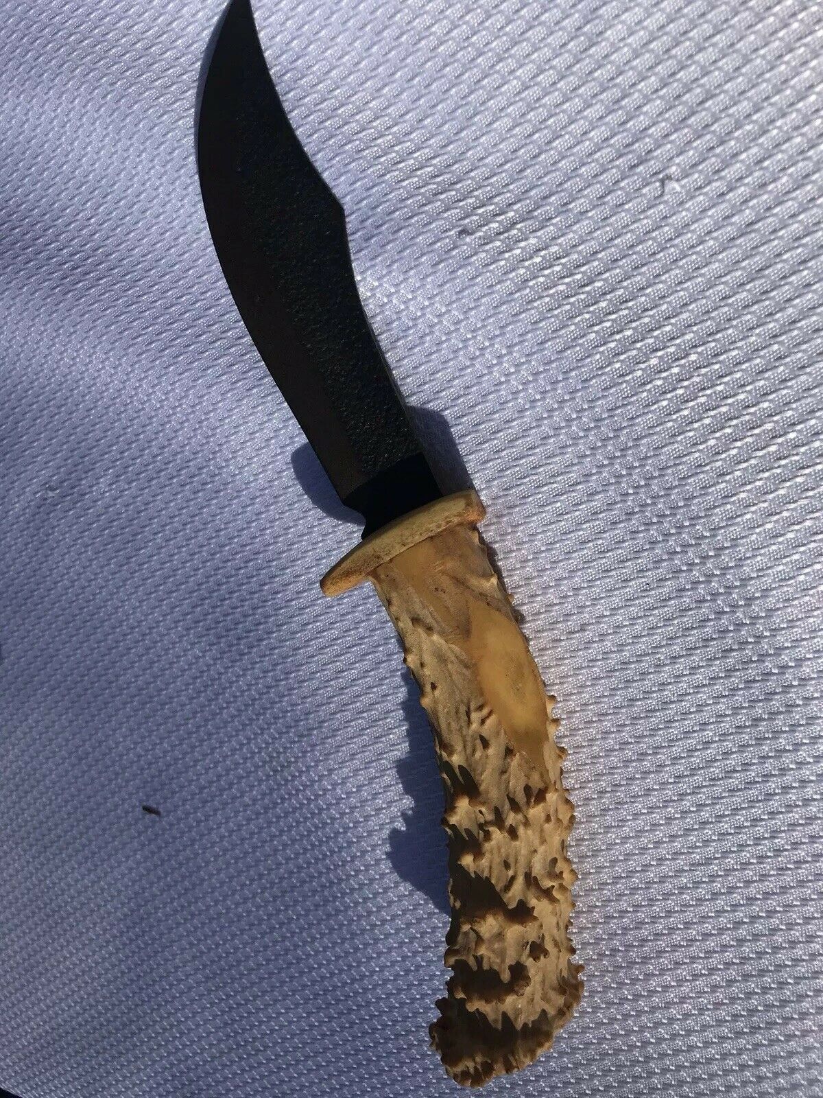 Antique 19th Century Stag Horn Indian Native American Knife Studded ...