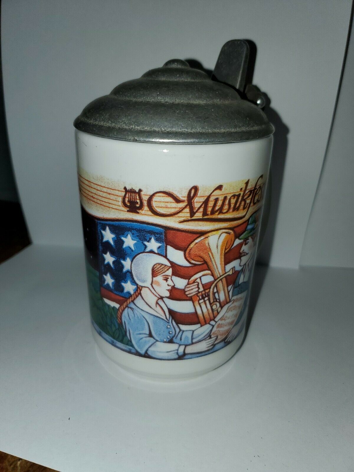 VINTAGE & FIRST - 1984 Musikfest Bethlehem PA Ceramic Mug Pewter Made ...