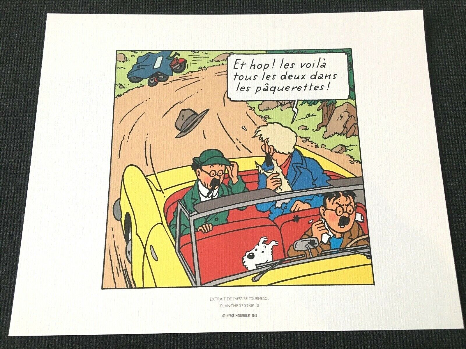 Set Of 3 Official Tintin Comic Strip Prints: Calculus Affair Herge ...
