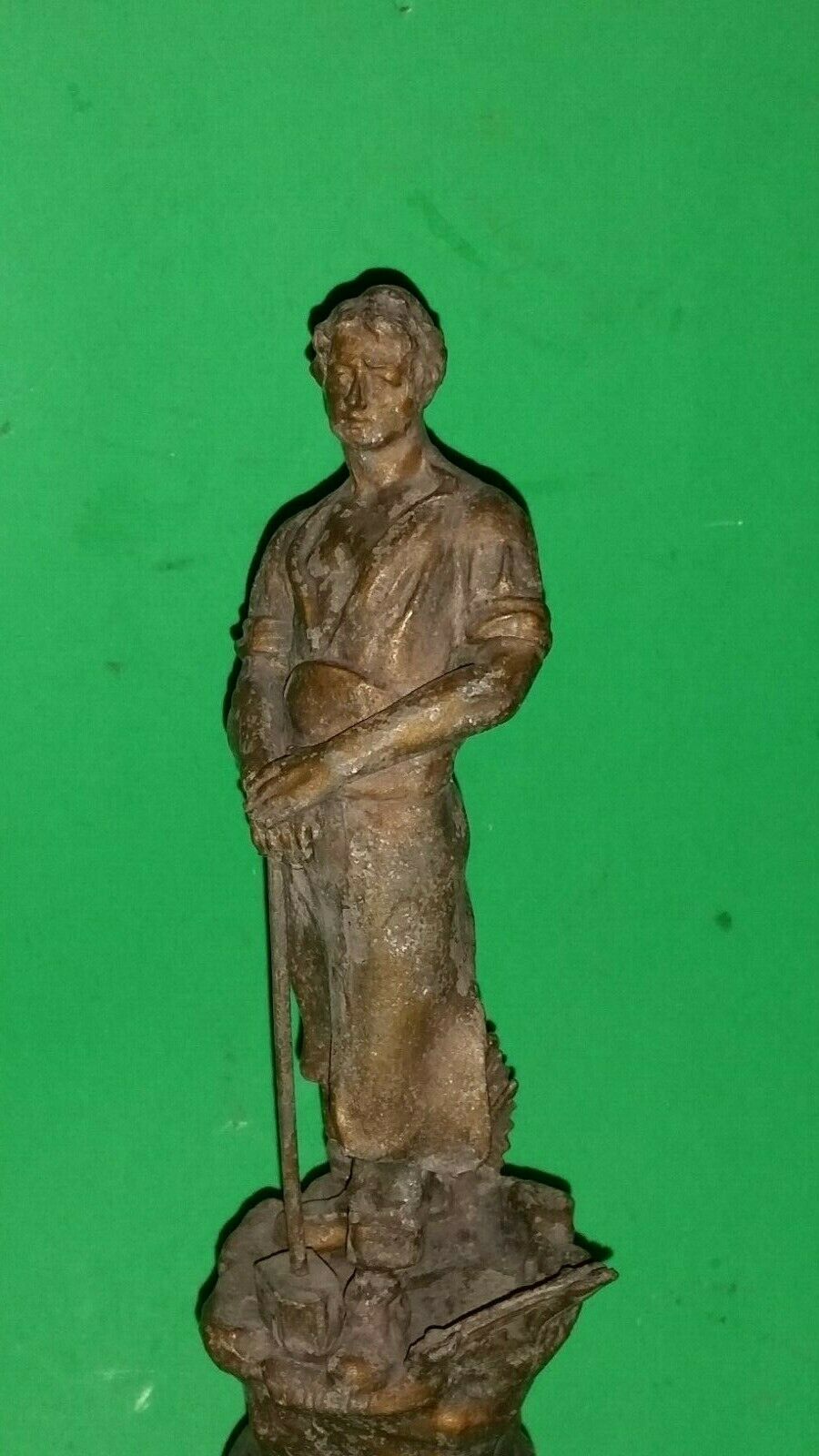 Antique Blacksmith Foundry Cast Spelter Figurine Statue Sculpture ...