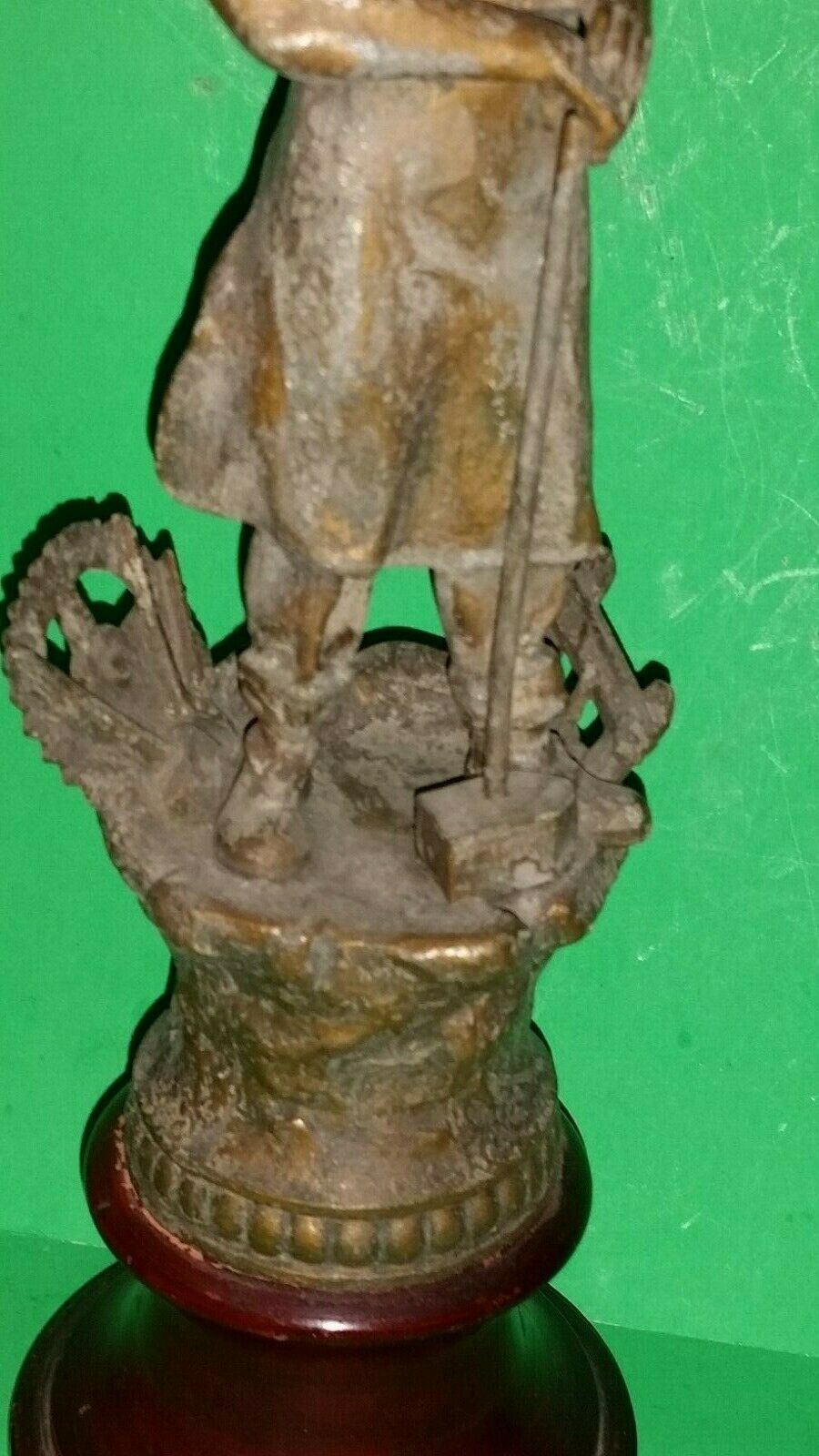 Antique Blacksmith Foundry Cast Spelter Figurine Statue Sculpture ...