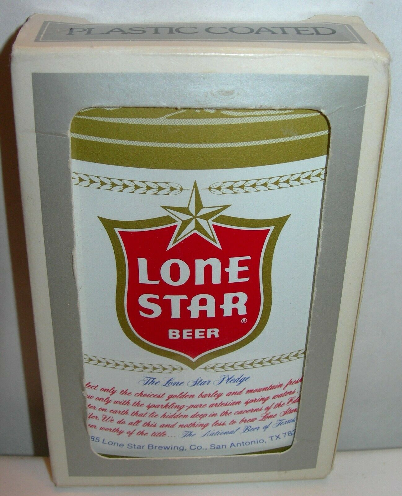 1985 Lone Star Beer Die Cut Playing Cards | #16558799