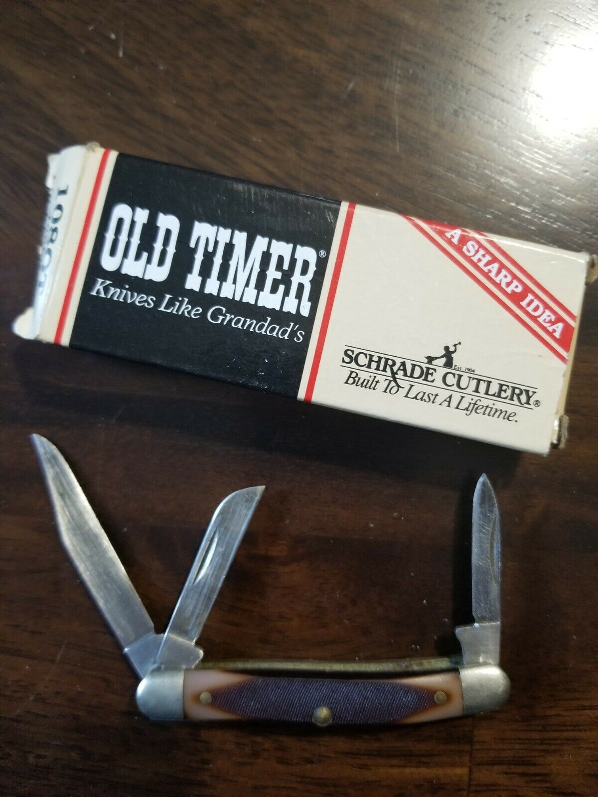 MIB Vintage USA Schrade Old Timer 1080T Junior Pocket Knife | #16533060