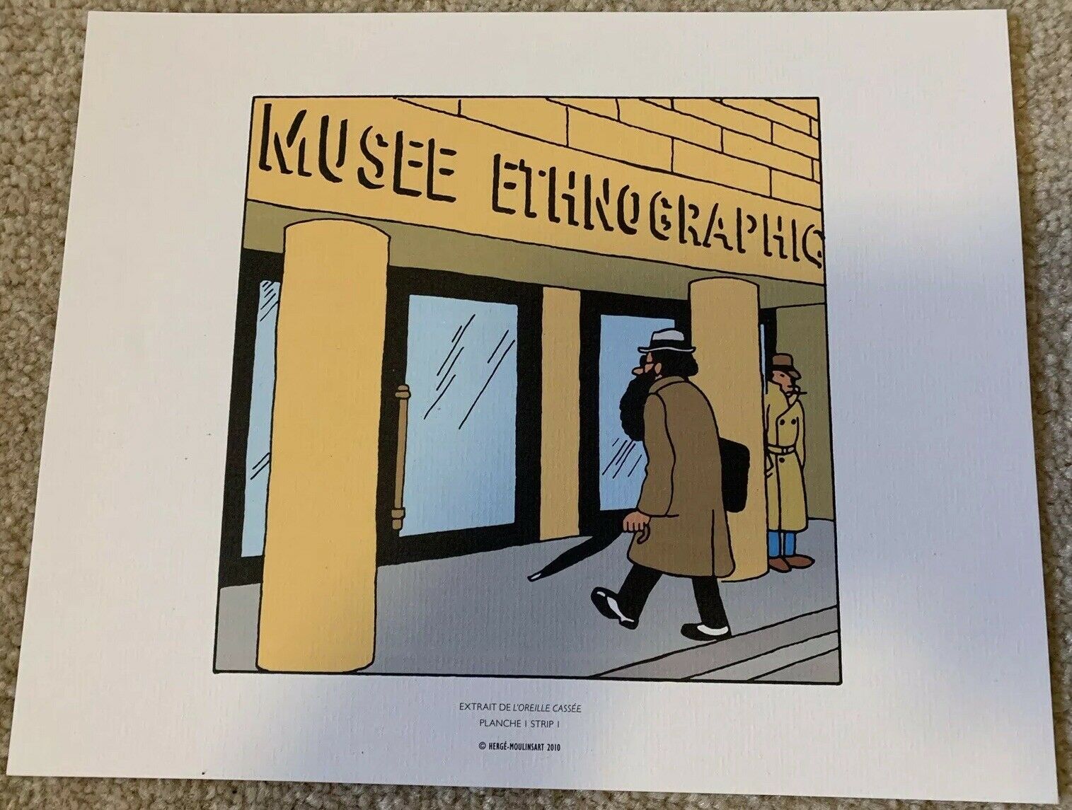 Set Of 3 Official Tintin Comic Strip Prints: Broken Ear Museum Herge ...