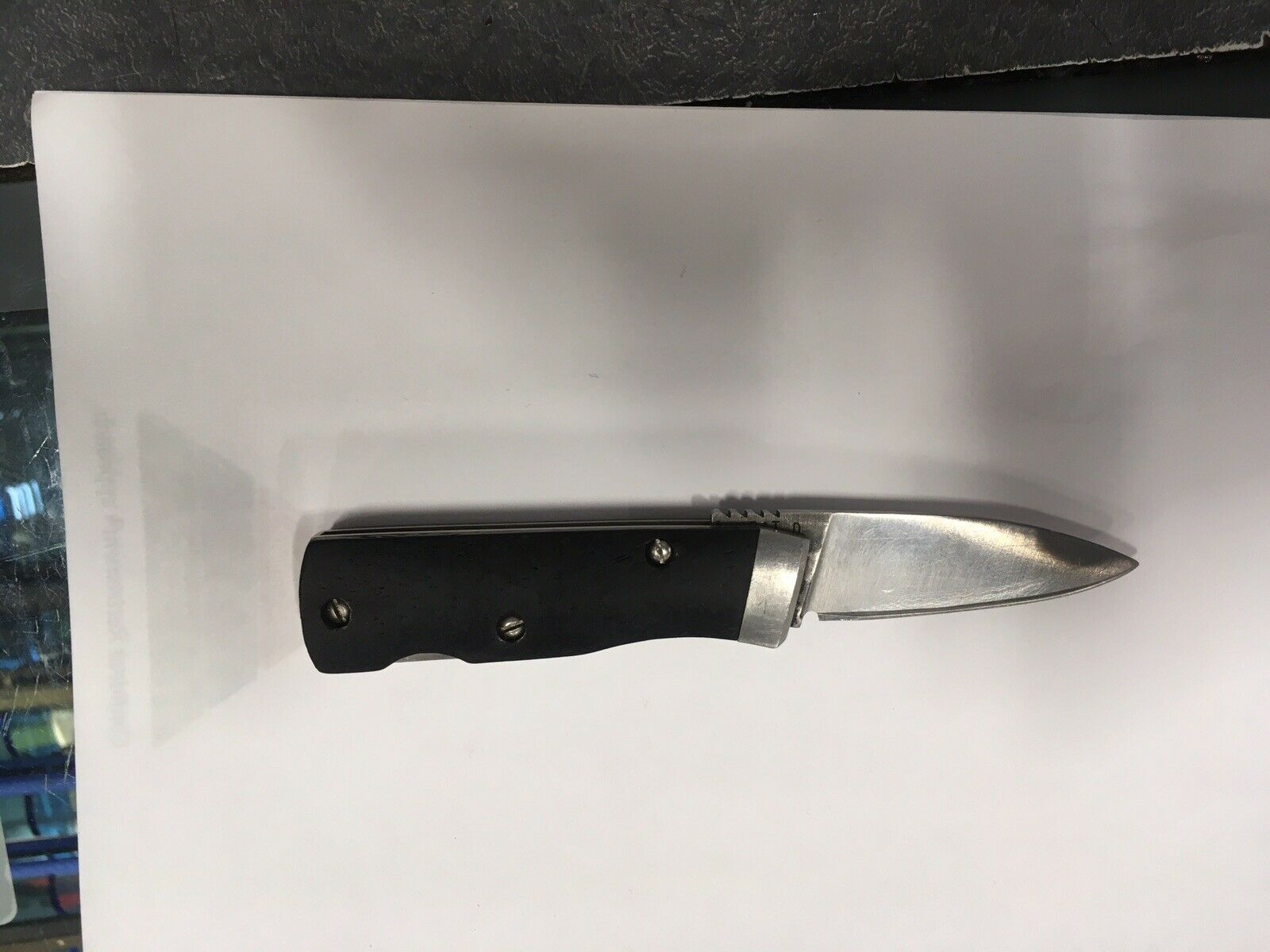 Bench Mark Knife USA Rolox Cocobola Handle | #16510956