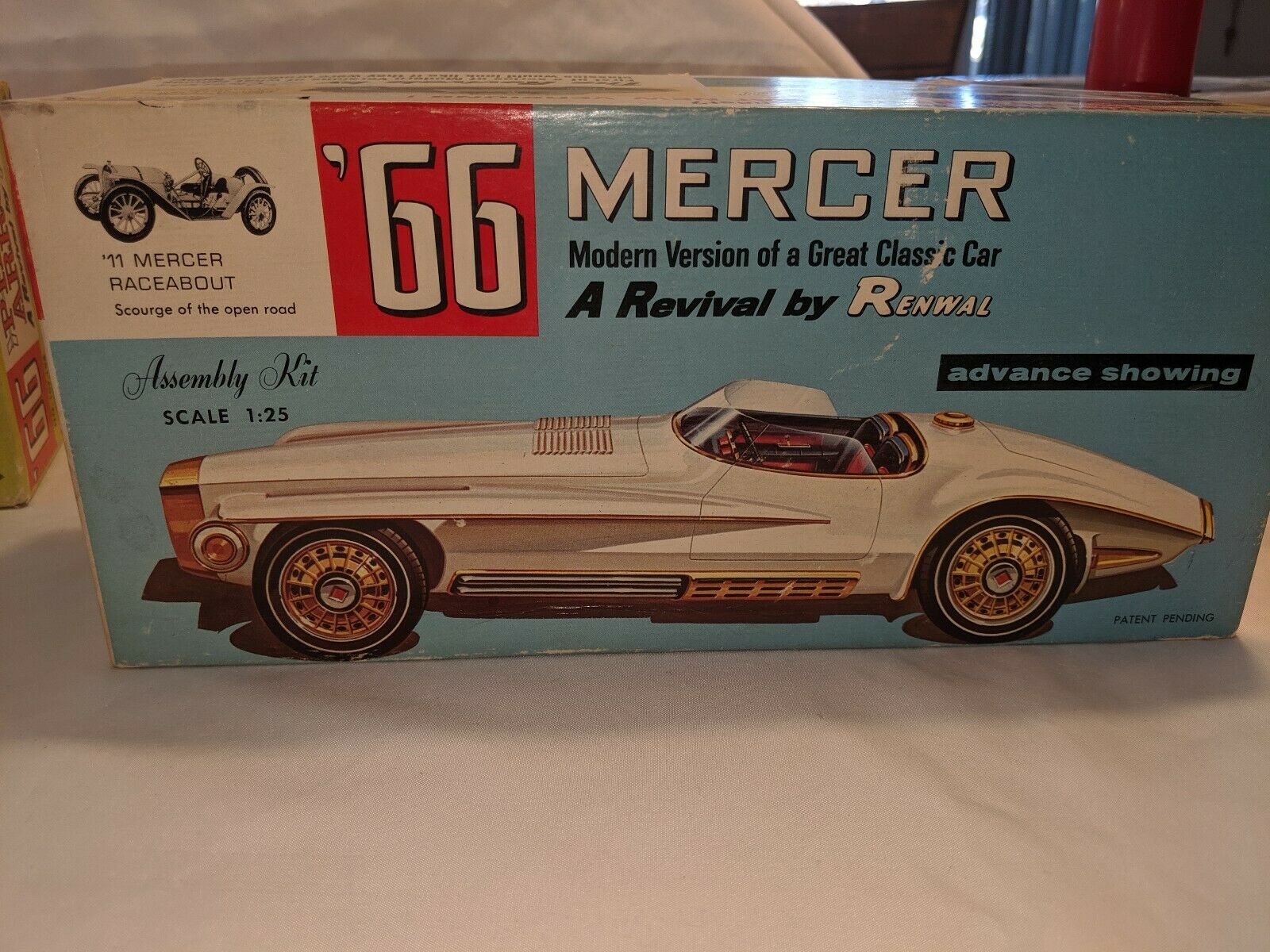 TWO Vintage Model Kits. A Revival By Renwal. ' 66 Mercer And ' 66 ...