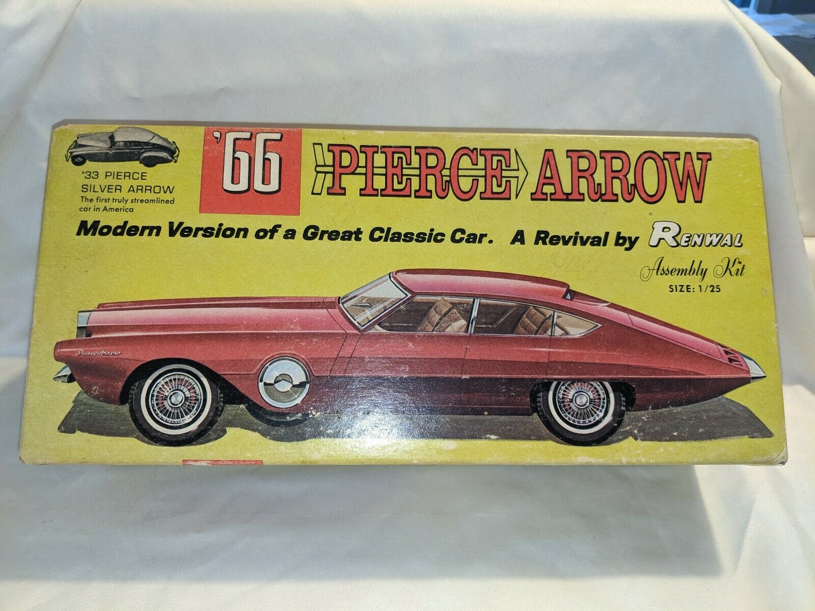 TWO Vintage Model Kits. A Revival By Renwal. ' 66 Mercer And ' 66 ...