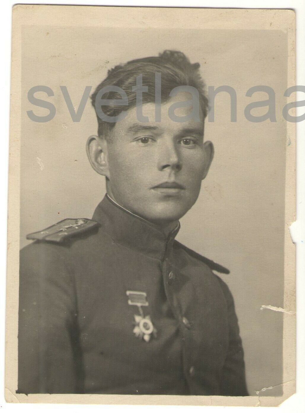1940s WWII WW2 Military Soldier Handsome Young Man Guy Boy Soviet ...
