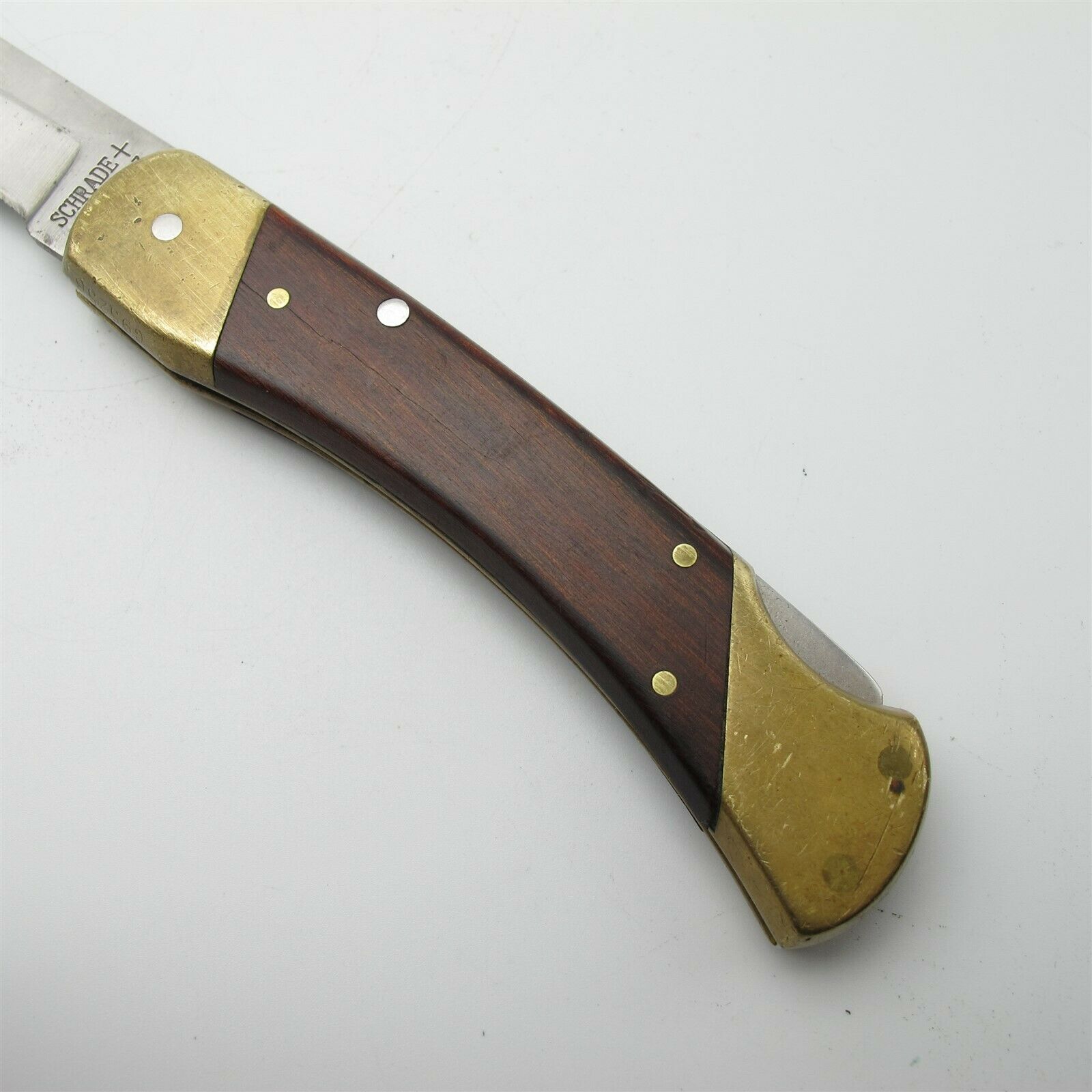 Vtg Schrade LB7 Lockblade Hunting Knife USA Made (W/ Handle Issue ...
