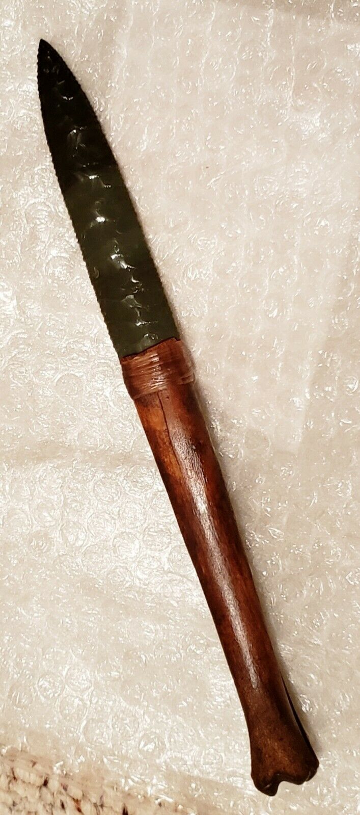 Rainbow Obsidian Custom Dagger/Knife Knapped By Master With Deer Bone ...